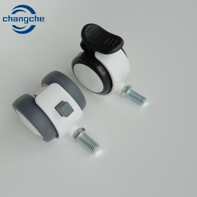 China 220kg Plastic TPR Bed Frame Wheel Replacement Roller Ball Casters For Medical for sale