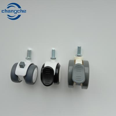 China Silent Flexible Rotating Medical Caster Wheels Non Slip For Floor for sale