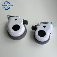China Swivel Caster with Brake Medical Rubber Castors 3/4/5 Inch Heavy Duty Replacement Wheels Mute for sale
