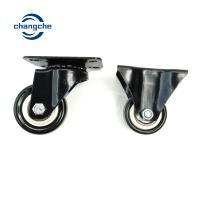 China Heavy Duty Industrial Rubber Swivel Trolley Caster Wheels PVC Furniture Castors Wheels for sale