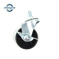 China Light Duty Industrial Rubber Trolley Caster Wheels Black White PP Furniture Castors Wheels for sale
