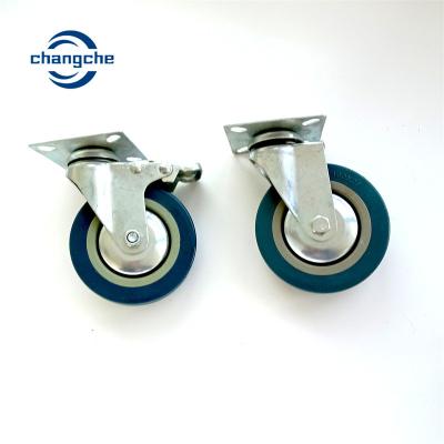 China Medium Duty Wear Resistant Non-slip Industrial Caster Wheels Furniture Castors Wheels for sale