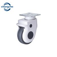 China TPR 5 Inch Hospital Bed Caster Wheels 125kg Anti-Winding Locking Castor Wheel for sale