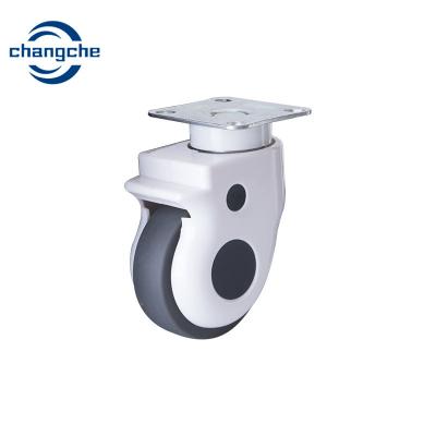 China TPR 5 Inch Hospital Bed Caster Wheels 125kg Anti-Winding Locking Castor Wheel for sale