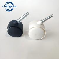 China PP Black Durable Swivel Caster Without Brake Metal Stem For Office Chair for sale