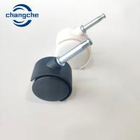 China PP Black Durable Swivel Caster Without Brake Metal Stem For Office Chair for sale