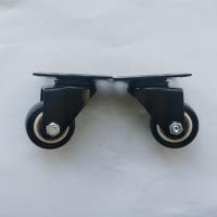 China 1.5 inch, 2-inch ，3 inch，gold diamond wheel, polyurethane silent casters, industrial rubber with brake sliding rollers for sale