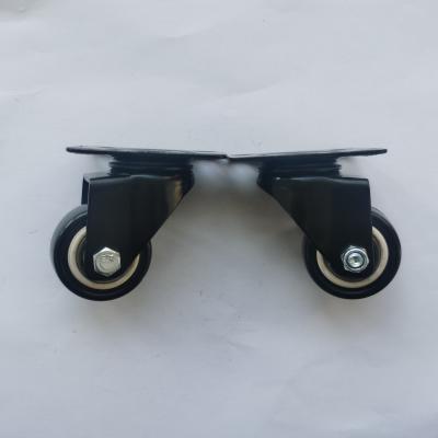 China 1.5 inch, 2-inch ，3 inch，gold diamond wheel, polyurethane silent casters, industrial rubber with brake sliding rollers for sale