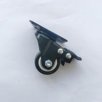 China 50MM Black Furniture Castors Wheels Swivel Industrial Caster Wheels With Brake for sale