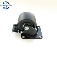 China 3 Inch Industrial Casters Heavy Duty No Noise Polyurethane Wheels Swivel Casters with Brake for Toolbox Workbench for sale