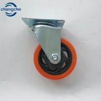 China Heavy Duty Plate Casters 2/3 Inch Swivel Industrial Rubber Wheels for Cart Furniture and Workbench Locking Outdoor Casto for sale