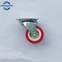China 2 Inches Top Plate Caster Extra Width Black Metal Swivel Plate Caster Wheels for sale