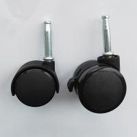 China All Style Hot Black Plastic Chair Caster Furniture Nylon Castor Wheels For Office Chairs for sale