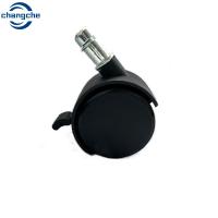 China 50mm Nylon Medium Duty Swivel Casters 11*32mm Friction Stem Casters With Lock for sale