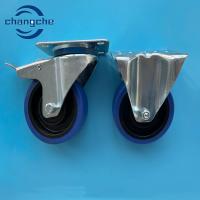 China Top Plate Heavy Duty Industrial Casters Black High Load Capacity Caster Wheels with Brake for sale
