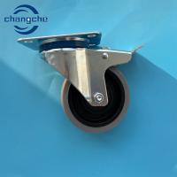 China Top Plate Heavy Duty Industrial Casters Black High Load Capacity Caster Wheels with Brake for sale