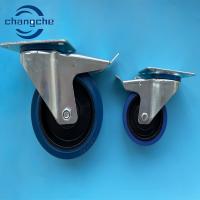 China Swivle Heavy Duty Industrial Casters Black High Load Capacity Caster Wheels with Brake for sale