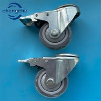 China Swivle Heavy Duty Industrial Casters Black High Load Capacity Caster Wheels with Brake for sale