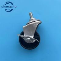 China Swivel or Rigid Heavy Duty Industrial Casters Black High Load Capacity Caster Wheels with Brake for sale