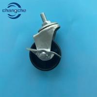 China Swivel or Rigid Heavy Duty Industrial Casters Black High Load Capacity Caster Wheels with Brake for sale