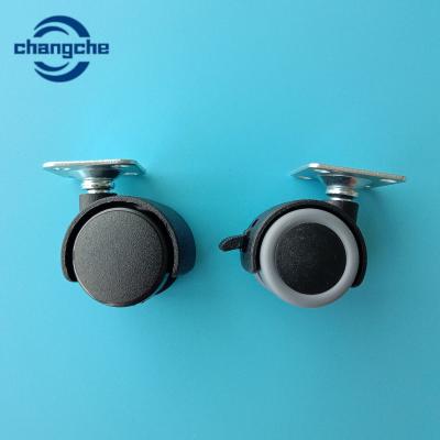 China 125mm Furniture Caster Wheels For Smooth Furniture Movement Thread Length for sale