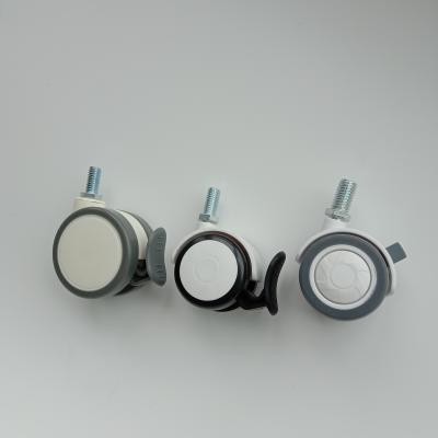 China Durable Heavy Duty Trolley Wheels with Polished Chrome Finish - Industrial Grade for sale