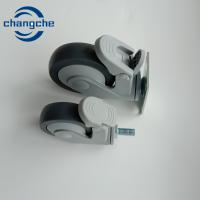 China 500 Lbs Heavy Duty Rubber Wheels with 4 Inches Stem Length for medical Applications for sale