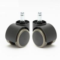 China 500 Lbs Heavy Duty Rubber Wheels with 4 Inches Stem Length for medical Applications for sale