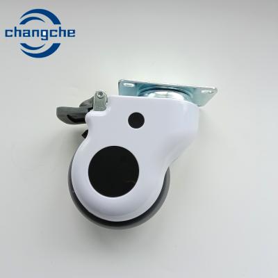 China Durable Ball Bearing Rotatable Caster Wheels Zinc Plated for Enhanced Performance for sale