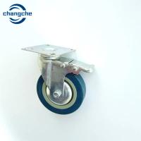 China Heavy-Duty Industrial Caster Wheels - 4 Inch Flat Plate Swivel Caster Wheel for sale