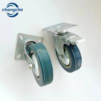 China Rubber Coated Industrial Caster Wheels for Heavy Duty Applications for sale