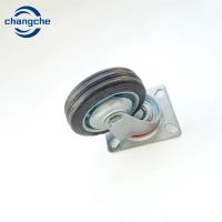 China Rubber Coated Industrial Caster Wheels for Heavy Duty Applications for sale