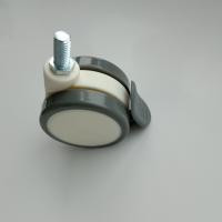 China 4 Inches Overall Height Heavy Duty Rubber Wheels With Ball Bearing for sale