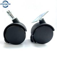 China Load Capacity 25kg Light Duty Swivel Castor Wheels With Threaded Stem Mount Type for sale