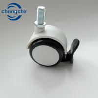 China 4 / 5 / 6 Inch Stem Diameter Heavy Duty Hospital Caster Wheels With Precision Ball Bearing for sale