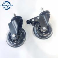 China 25kg Load Capacity Swivel Castor Wheels PVC / tPR / Rubber Threaded Stem Mount Type for sale