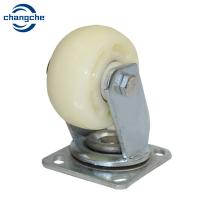 China 6 Inch Overall Height Heavy Duty Caster Wheels With Ball Bearing Gray Wheel Color for sale