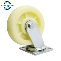 China 6 Inch Overall Height Heavy Duty Caster Wheels With Ball Bearing Gray Wheel Color for sale