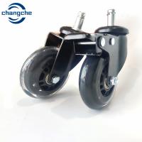 China 25kg Load Capacity Swivel Castor Wheels PVC / tPR / Rubber Threaded Stem Mount Type for sale