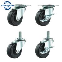 China Durable Steel Industrial Caster Wheels Top Plate Mount Type for sale