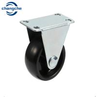China Total Lock Brake Industrial Casters In Zinc Plated Finish Smooth And Silent Movement for sale