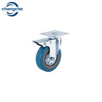 China Enhance Efficiency Polyurethane Industrial Caster Wheels With Optional Thread Guard for sale