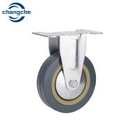 China Enhance Efficiency Polyurethane Industrial Caster Wheels With Optional Thread Guard for sale