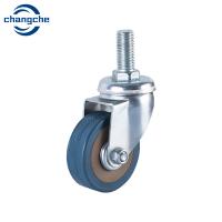 China Enhance Efficiency Polyurethane Industrial Caster Wheels With Optional Thread Guard for sale