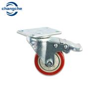 China Enhance Efficiency Polyurethane Industrial Caster Wheels With Optional Thread Guard for sale