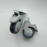 China 2 Inches White Medical Caster Wheels Providing Convenient Maneuverability for sale