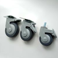 China 2 Inches White Medical Caster Wheels Providing Convenient Maneuverability for sale