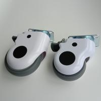 China 5 Inches Wheel Diameter Medical Caster Wheels White / Black 2 Inches Overall Length for sale