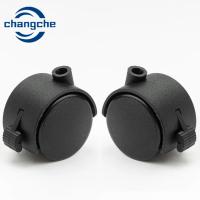 China 25mm Stem Length Desk Chair Rollers with Top Plate Mounting Type for sale