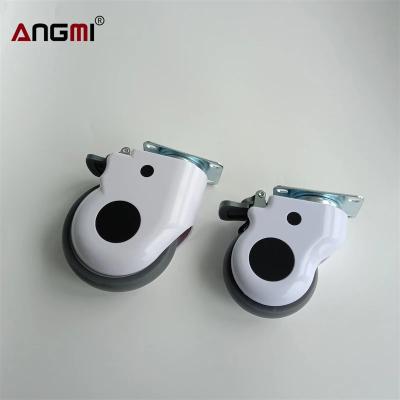China Zinc Plated Industrial Caster Wheels For Temperature Range -20 To 180 Degree Celsius for sale